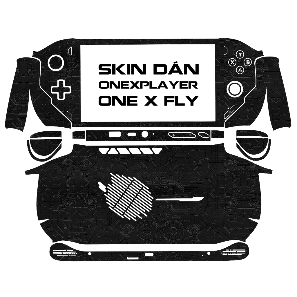 Skin dán One X Player Fly mẫu mạch điện đen | Film 3M vân nổi ...