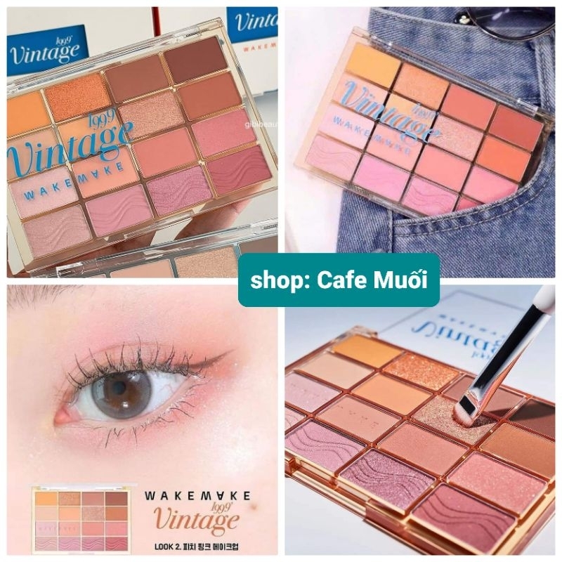 BẢNG PHẤN MẮT 16 Ô WAKEMAKE ️Soft Blurring Eye Palette 20 Tangerine Beach Blurring (1999 Vintage ...
