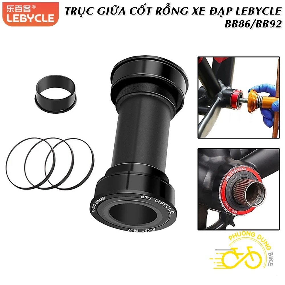 Trục giữa cốt rỗng xe đạp LEBYCLE BB86 BB92 (BB ÉP) | Shopee Việt Nam
