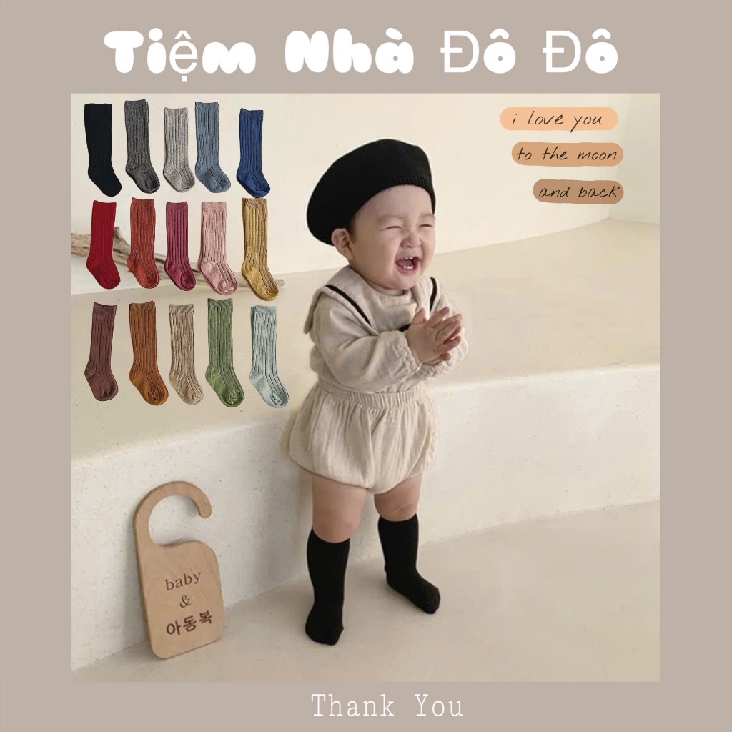 Tất vớ dài bắp chân thu đông Weimu cho bé trai bé gái unlisex nhiều màu ...