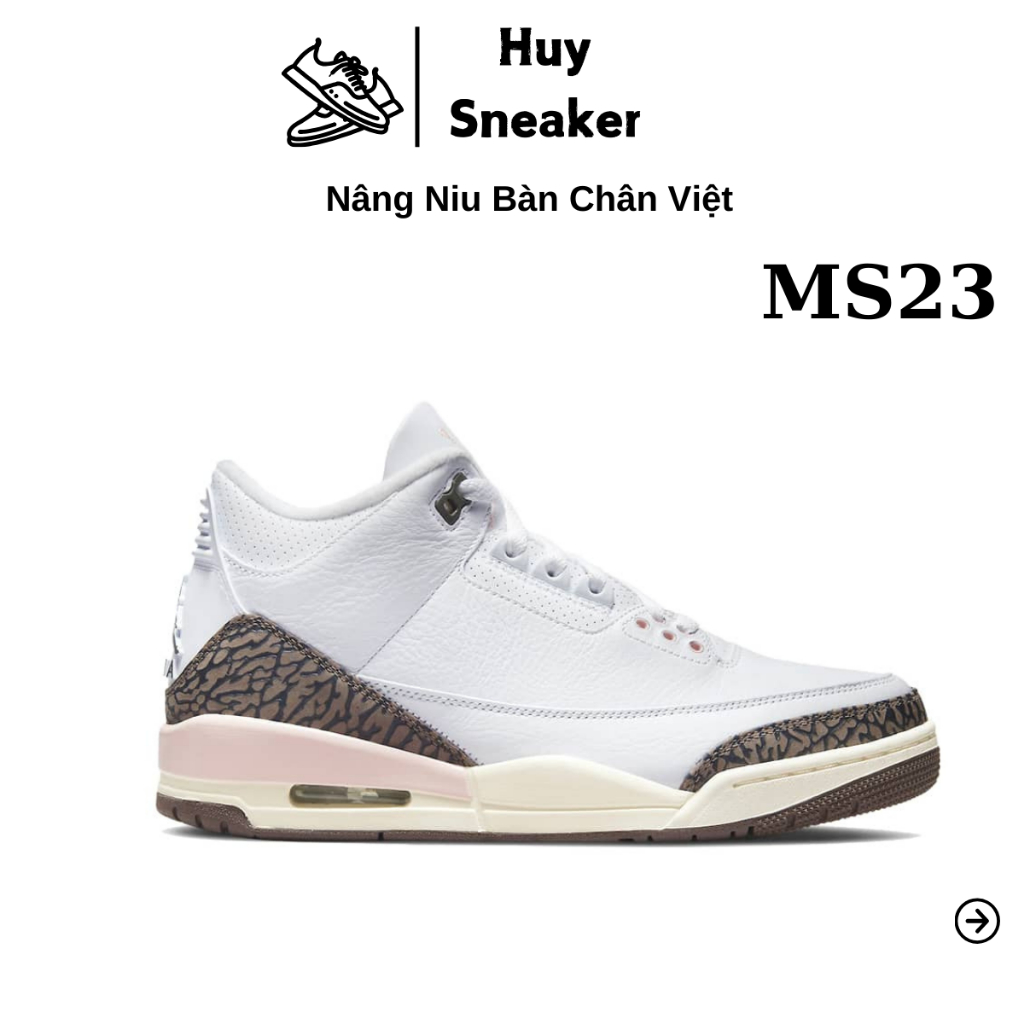 Giày thể thao Sneaker M23 - JD3 Retro White Màu Trắng Hàng Đẹp Full ...