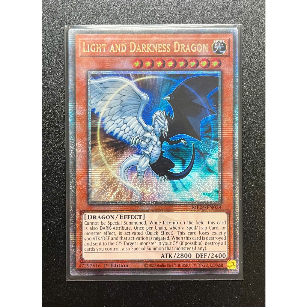 [Thẻ bài Yugioh] - [TCG-UK] - MP24-EN024 - Light and Darkness Dragon - Quarter Century Rare 1st ...
