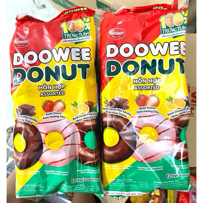 Bánh Doowee Donut túi 12 chiếc | Shopee Việt Nam