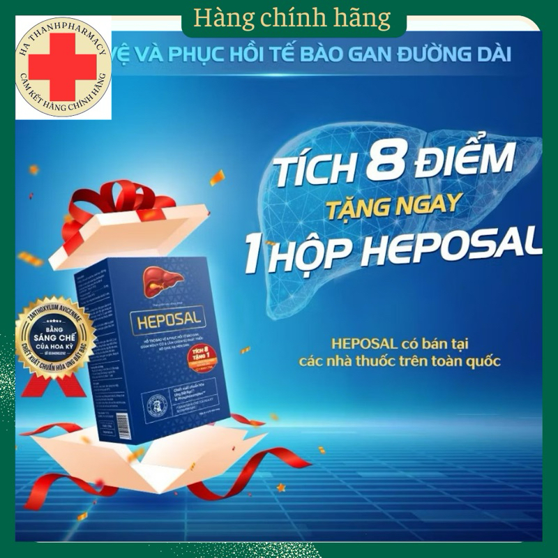 Heposal - Giải Độc Gan, Bổ Gan, Thải Độc Gan, Silymarin, Tăng Cường ...