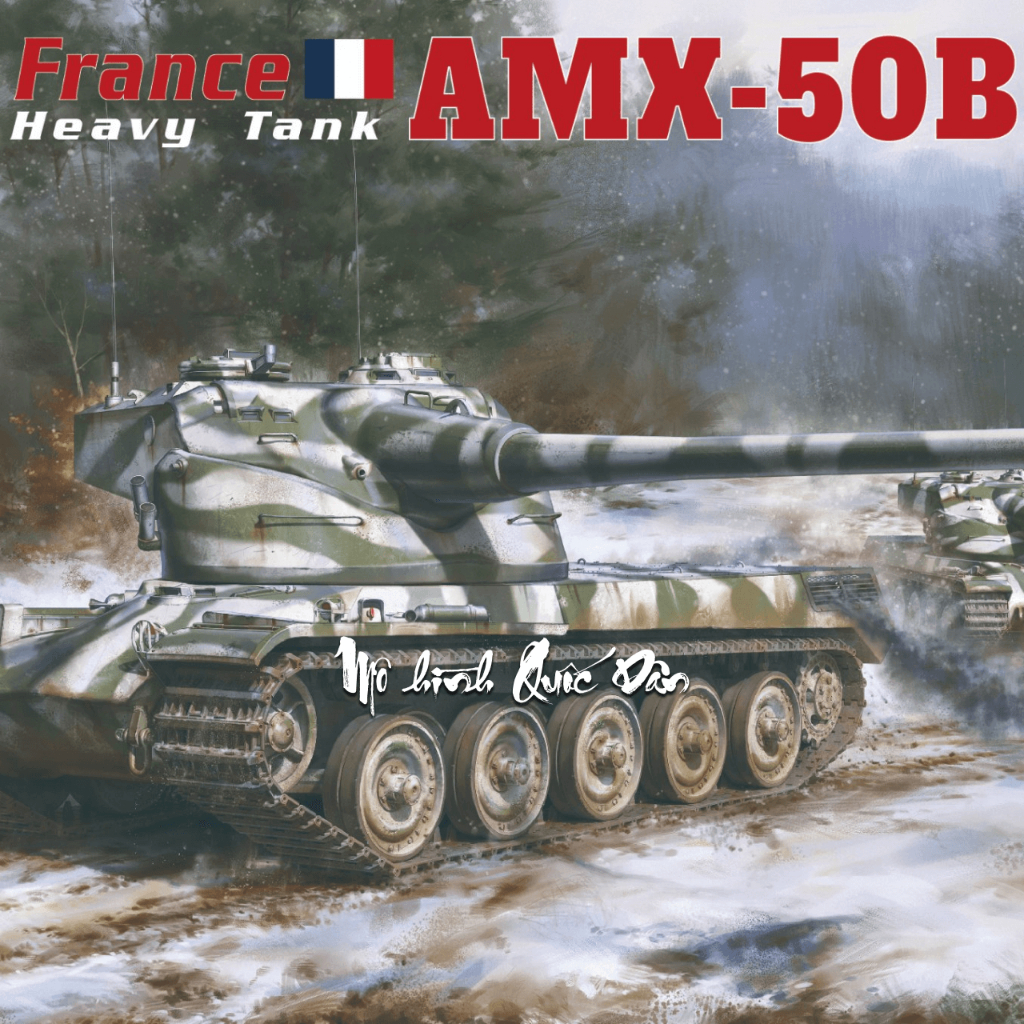 Mô hình Quân Sự | Bộ kit mô hình xe tăng AMX 50B | Tỷ lệ : 1/35 | AMUSING HOBBY | | Shopee Việt Nam
