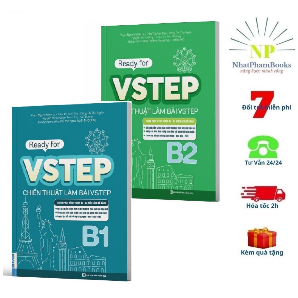 Sách - Combo Ready for VSTEP Chiến thuật làm bài VSTEP B1,B2 | Shopee ...