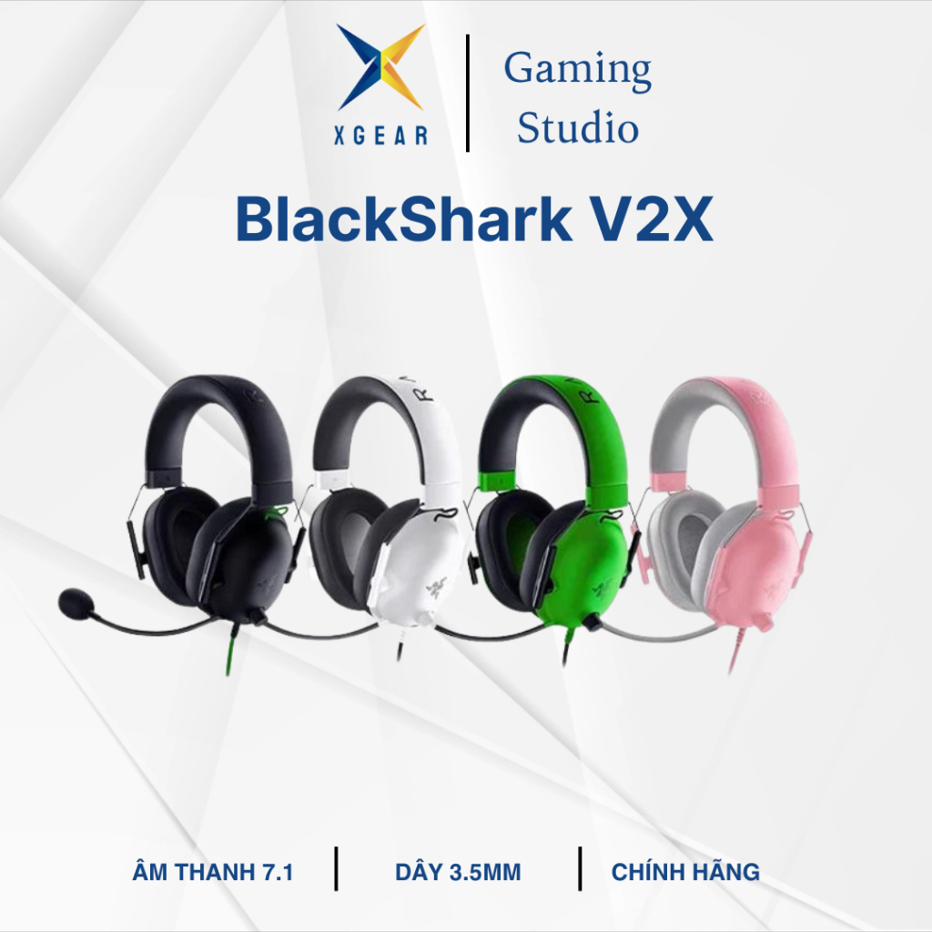 Tai nghe trò chơi Razer Blackshark V2X Whirlwind Black Shark V2X Tai ...