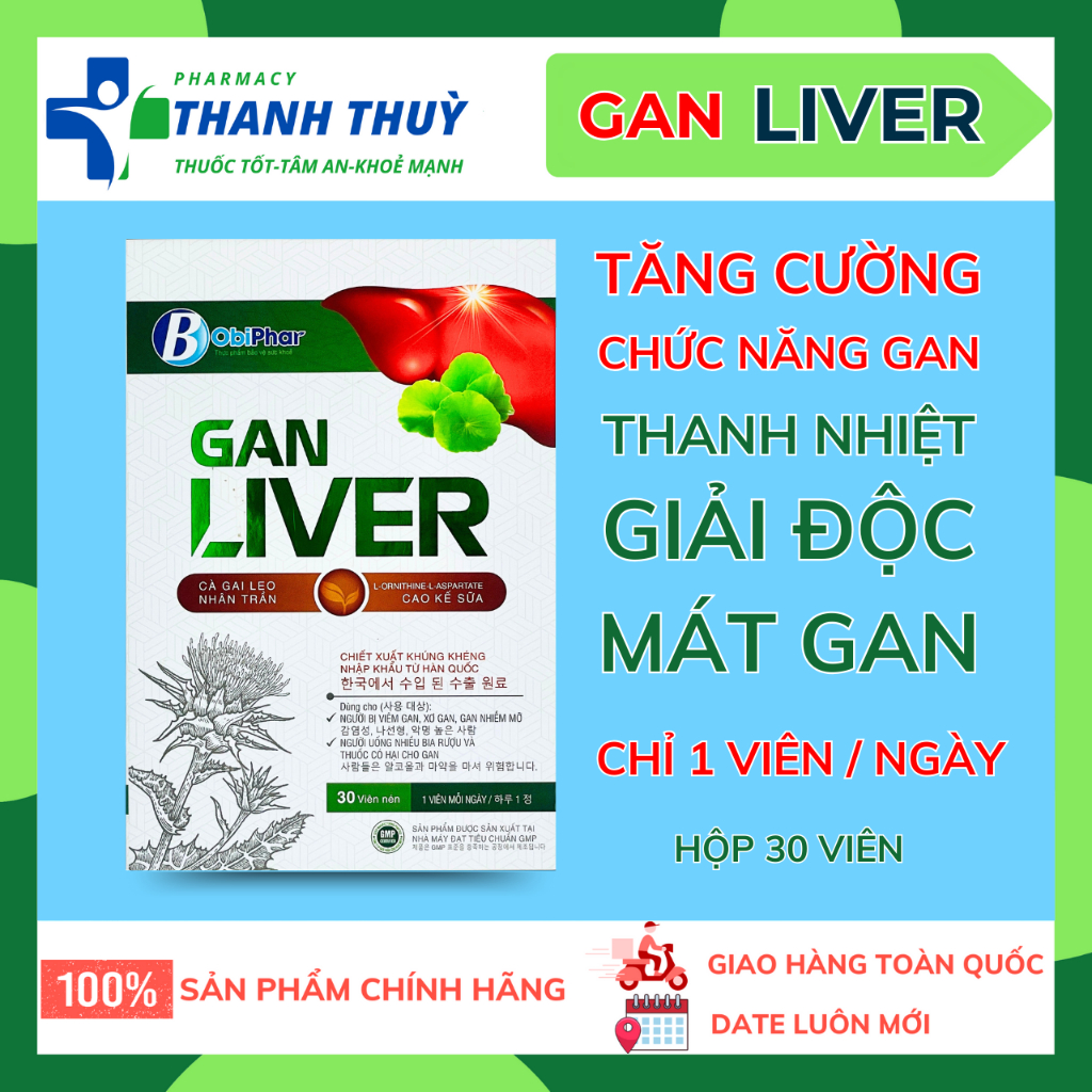 Thải Độc Mát Gan GAN LIVER, Giúp Bổ Gan, Làm Mát Gan, Tăng Cường Chức ...