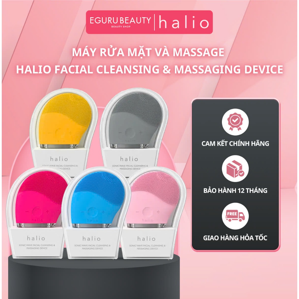 Máy Rửa Mặt Và Massage Halio Facial Cleansing & Massaging Device Chăm ...