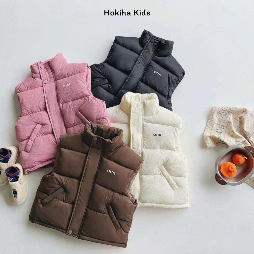 Áo phao gile Hokiha Kids cho bé trai bé gái phối túi dày dặn, siêu ấm ...