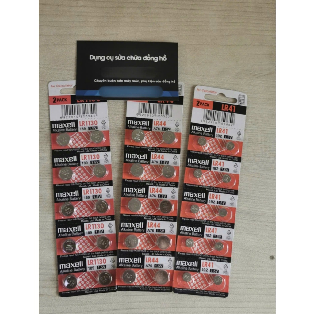 Pin Maxell LR44, LR41, LR1130, LR43 chính hãng nhập khẩu | Shopee Việt Nam