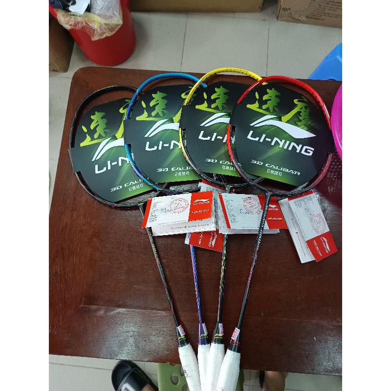 Vợt cầu lông Lining Calibar 001, 001C, 300, 300B (tặng cước tùy chọn ...