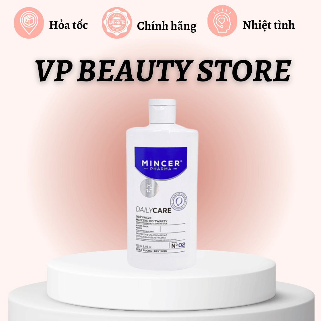 Sữa Tẩy Trang Sạch Sâu Nuôi Dưỡng Da Mincer Pharma Daily Care ...