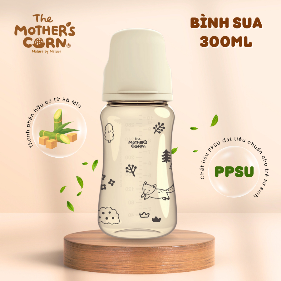 Bình sữa Mother's Corn Jalanda PPSU 300ml từ Hàn Quốc (Không có núm) | Shopee Việt Nam