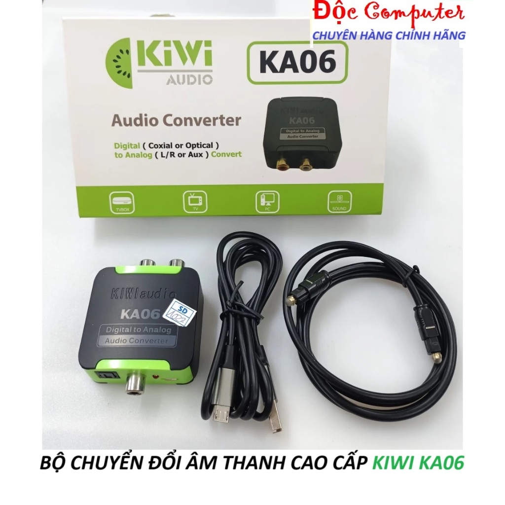 Bộ chuyển đổi âm thanh quang Cao Cấp Kiwi KA06 Ka03 Ka03 pro - Bảo hành ...