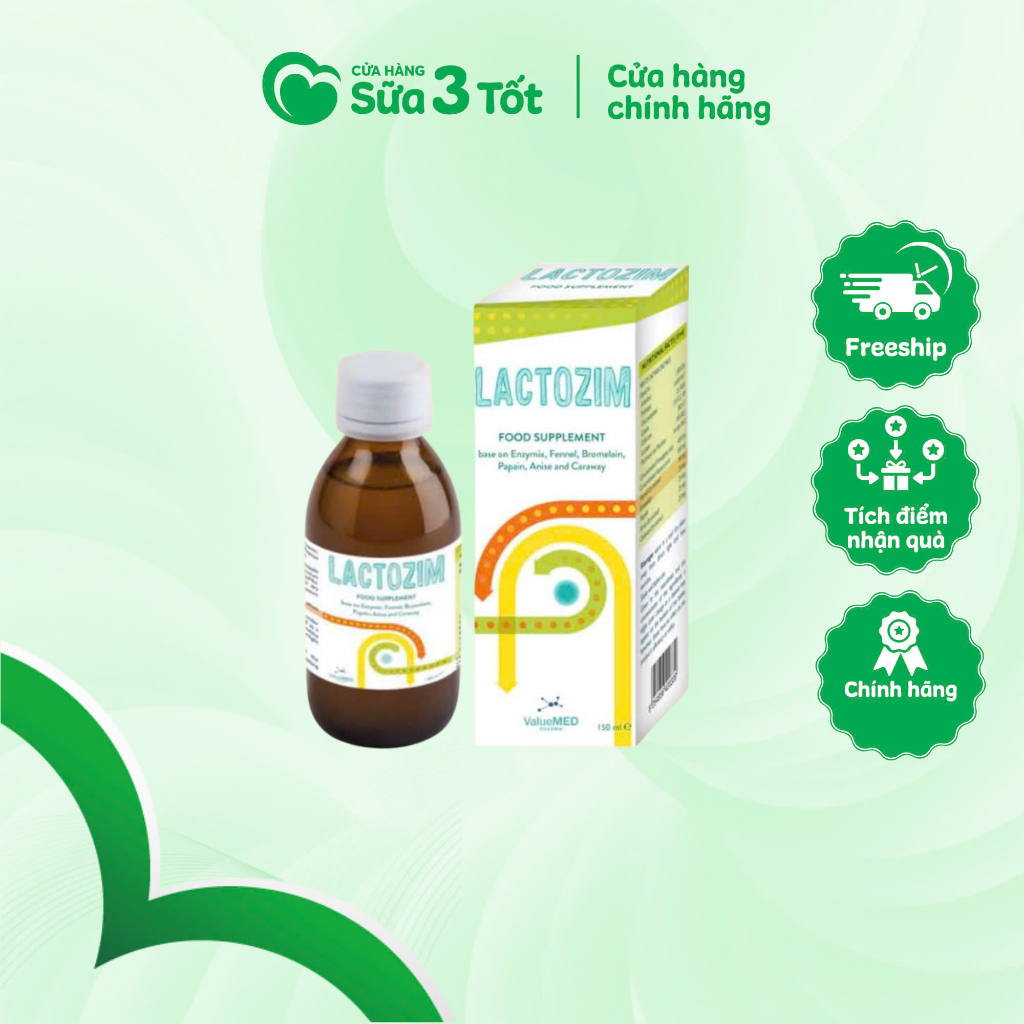 Men Tiêu Hóa Lactozim (9 Enzime) - Italia | Shopee Việt Nam
