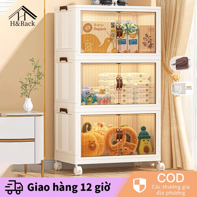 H&Rack tủ nhựa gấp gọn không cần lắp đặt size 57/63CM Lựa Chọn Đa Dạng ...