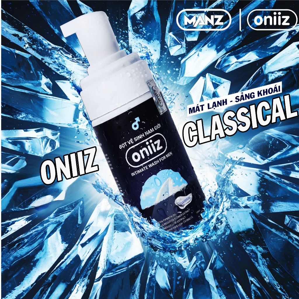Oniiz Classical: Vệ sinh nam giới, sạch khuẩn, thơm mát, lưu hương lâu ...