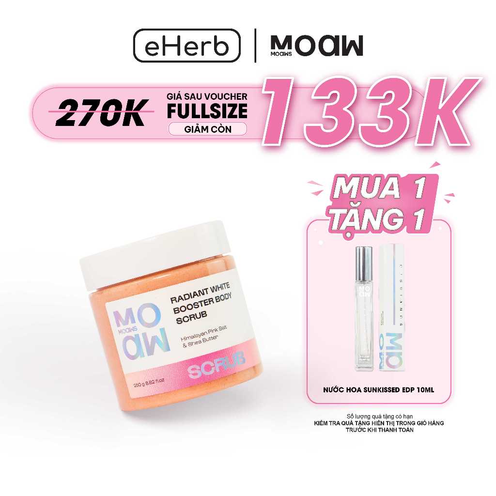 [MUA 1 TẶNG 1] Scrub Tẩy Tế Bào Chết Body Muối Hồng Himalaya MOAW MOAWS ...