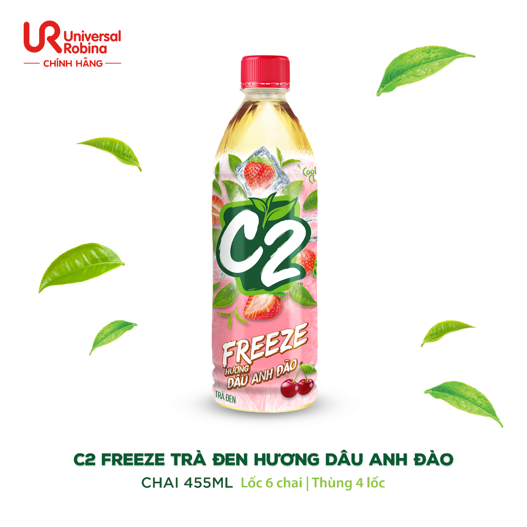 Trà đen C2 hương dâu anh đào 455ml | Shopee Việt Nam