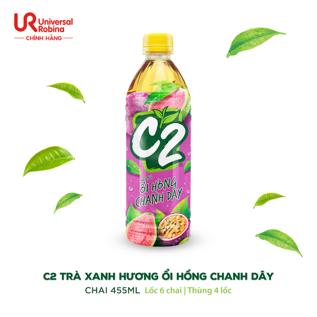 Trà Xanh C2 Hương Ổi Hồng Chanh Dây 455 ml | Shopee Việt Nam