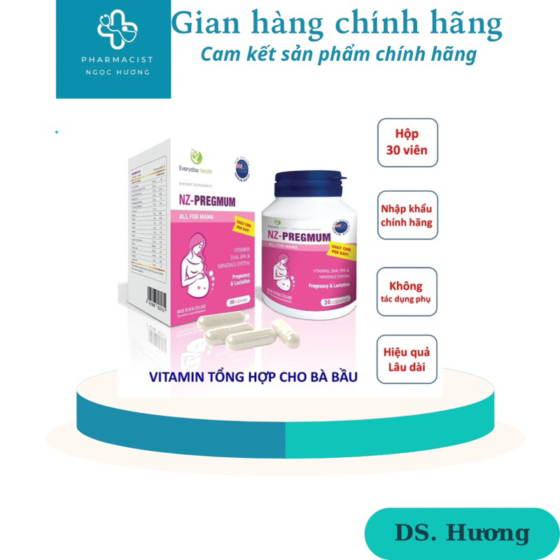 Bổ bầu Everyday health NZ-Pregmum Vitamin tổng hợp cho phụ nữ mang thai ...