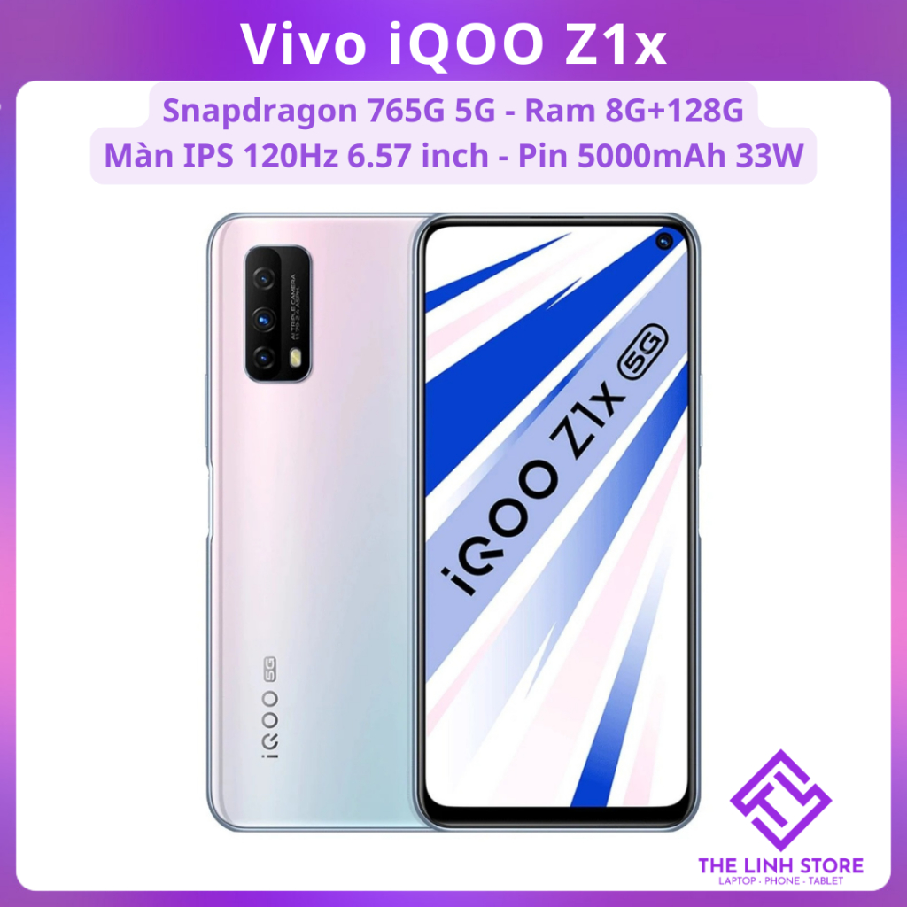 Điện thoại Vivo iQOO Z1x màn IPS 120Hz - Snapdragon 765G 5G ram 8G 128G | Shopee Việt Nam