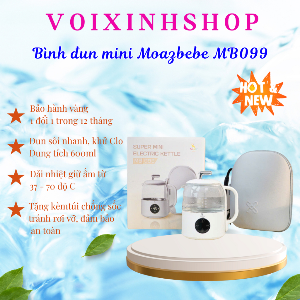 BÌNH ĐUN NƯỚC MINI MOAZ BÉBÉ MB099 | Shopee Việt Nam