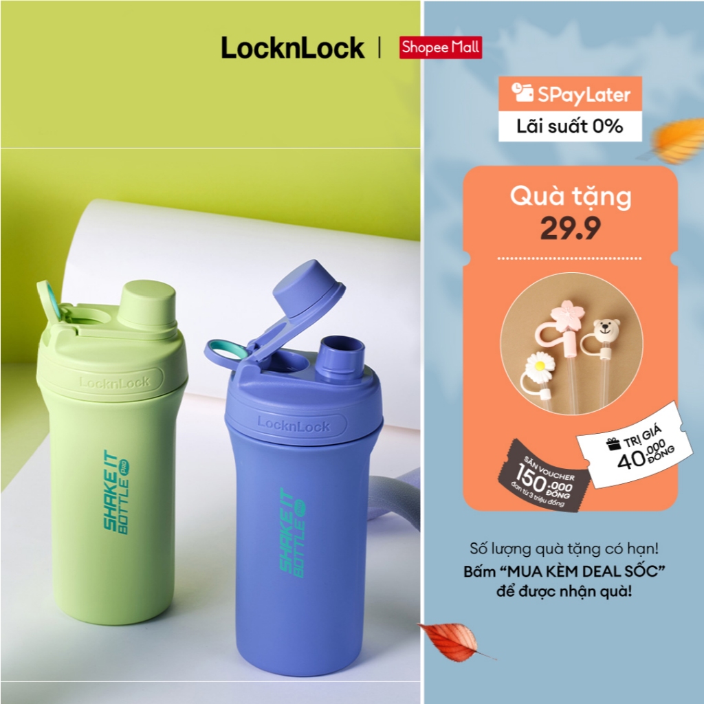 Bình giữ nhiệt LocknLock Shake It Bottle Pro 650ml bằng thép không gỉ ...