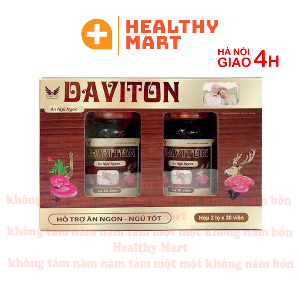 ️️️ Daviton Hỗ trợ ăn ngon, ngủ tốt, tạo giấc ngủ ngon (Hộp 2 lọ x 30 viên) DAVICO | Shopee Việt Nam