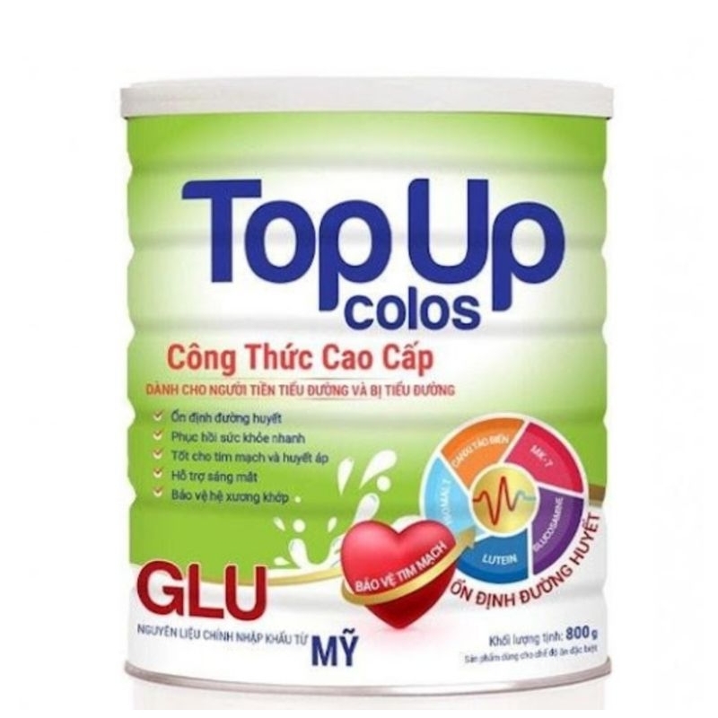 Sữa tiểu đường cao cấp Top Up Colos công thức kiểm soát cân bằng chỉ số ...