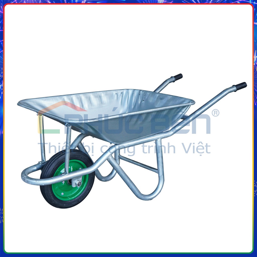 Xe rùa kẽm, thùng dày, bánh đặc Caster 3.00-8. Xe rùa kẽm Phúc Bền ...