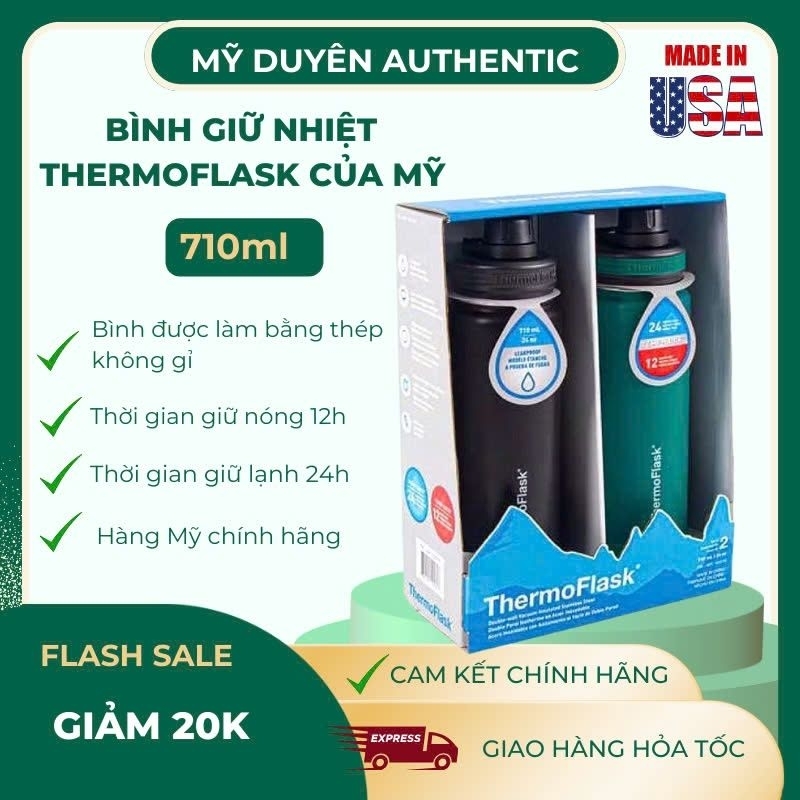 [Bill us] Bình Giữ Nhiệt Thermoflask 710ml, mẫu mới 2022 | Shopee Việt Nam