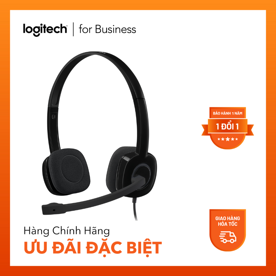 Tai nghe Logitech Stereo Headset H151 Đa thiết bị | Shopee Việt Nam