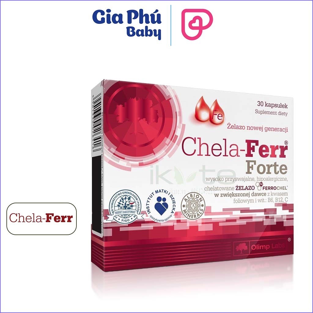 Sắt Chela Ferr ® Forte (Olimp Labs) –Viên sắt cho bà bầu hỗ trợ bổ sung ...