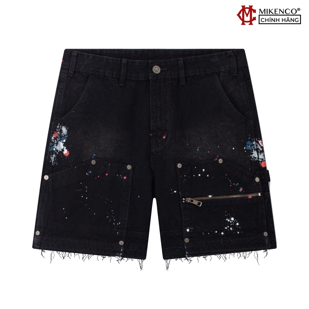Quần short denim unisex MIKENCO Double Knees Canvas Short | Shopee Việt Nam