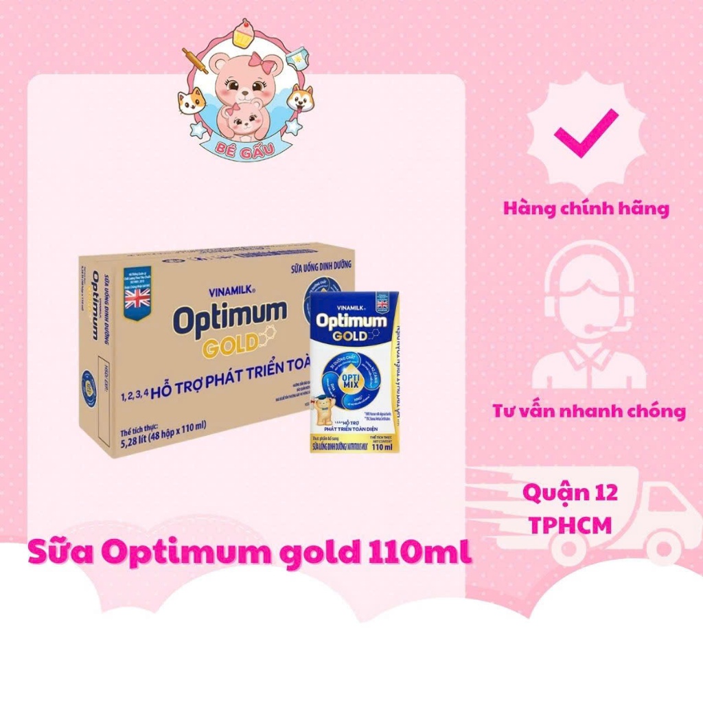 Sữa pha sẵn Vinamilk Optimum Gold 110ml | Shopee Việt Nam