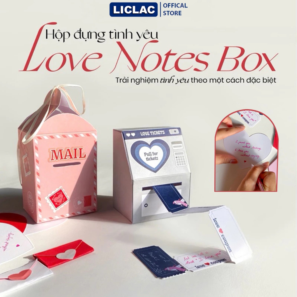 Love Notes Box - Set quà handmade DIY cá nhân hóa cho người ấy, trải ...