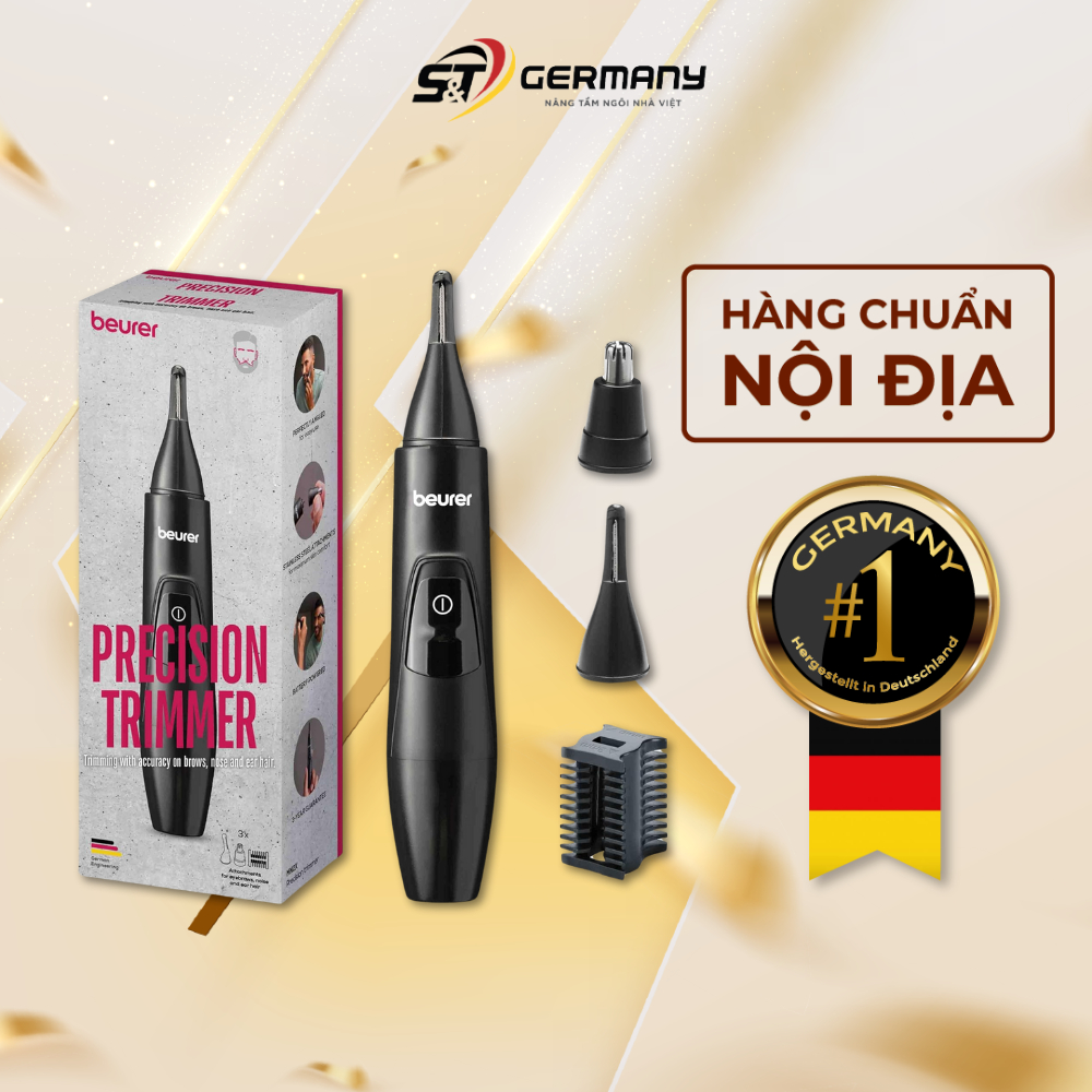 Máy tỉa lông mũi, lông mày Beurer MN2X Nội Địa Đức Chất liệu thép không ...