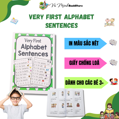 Sách - Very First Alphabet Sentences, Cuốn Sách Học Sight Words cho bé ...