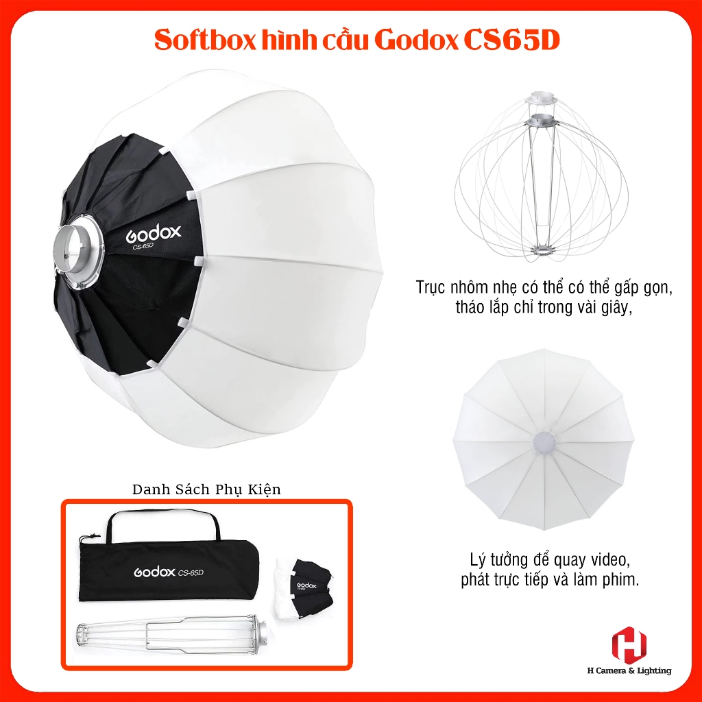 Softbox cầu Godox 65cm CS-65D, 85cm CS-85D | Shopee Việt Nam