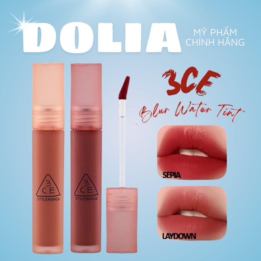 Son Kem 3CE Blur Water Tint 4.6g (Sepia - Laydown - Early Hour ...
