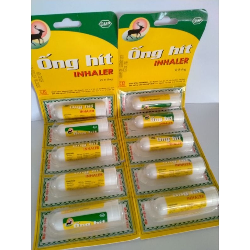 Ống hít mũi Inhaler Pharmedic giảm nghẹt mũi, cảm cúm. | Shopee Việt Nam