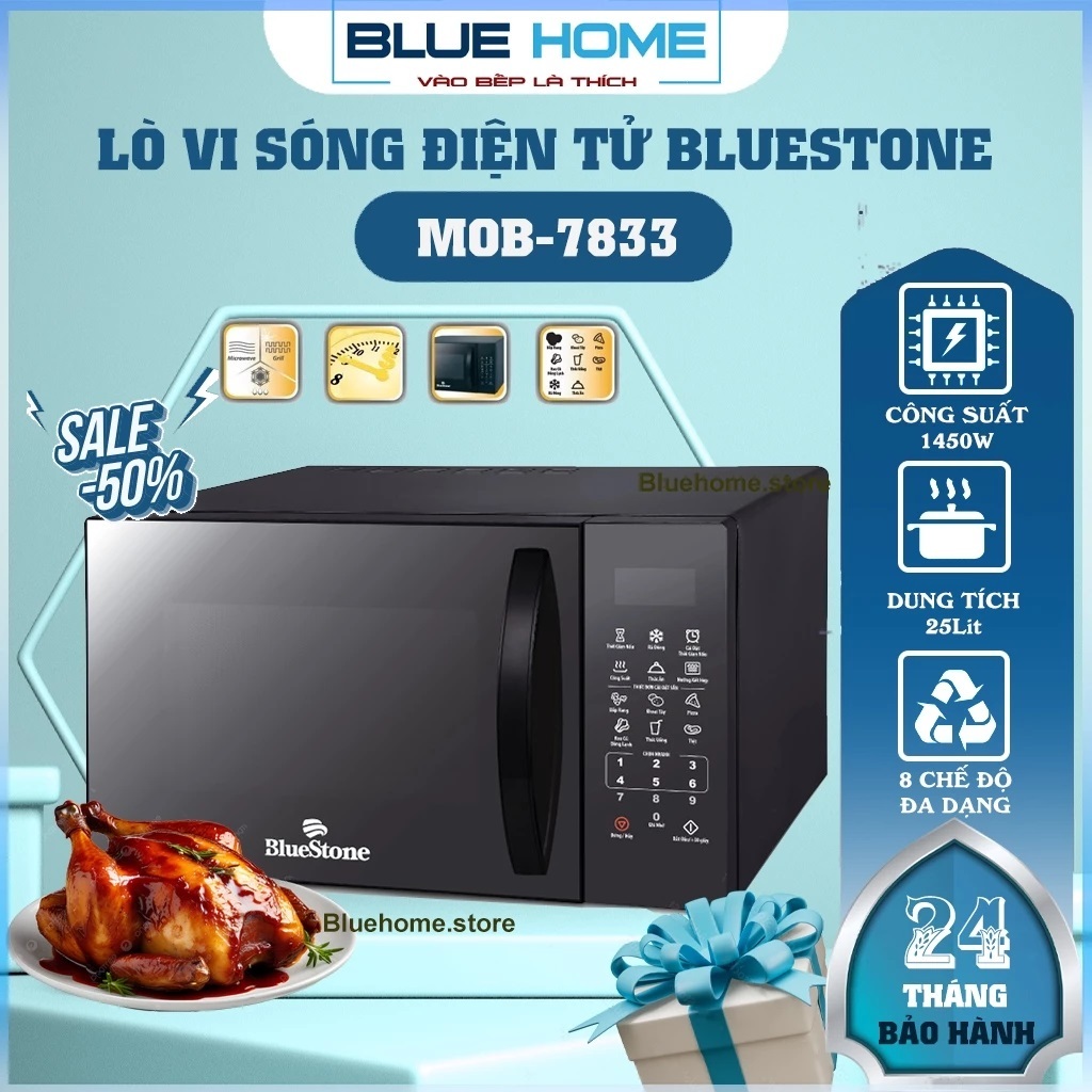 Lò Vi Sóng Điện Tử Có Nướng Bluestone MOB-7833, 25Lit - 1450W, Hàng Chính Hãng | Shopee Việt Nam