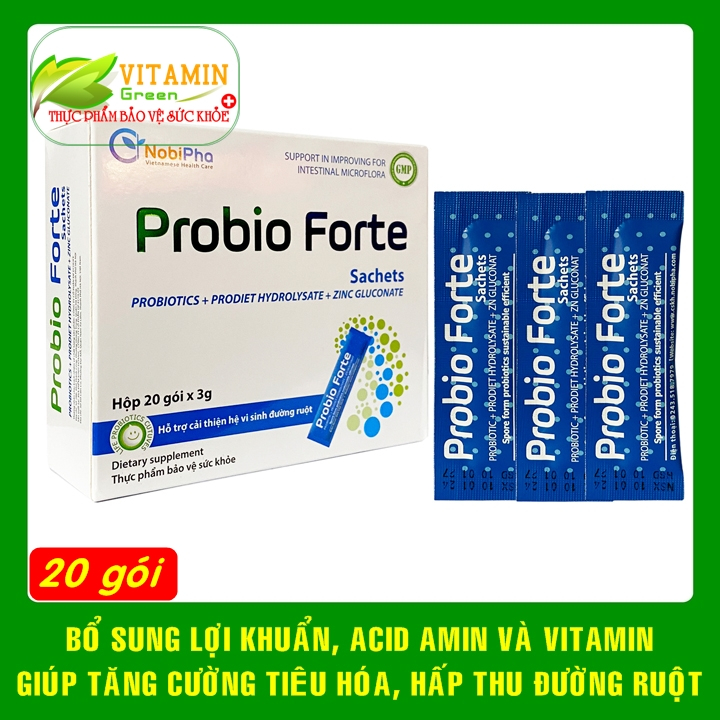 Men vi sinh dạng gói Probio Forte bổ sung lợi khuẩn và các vitamin giúp ...