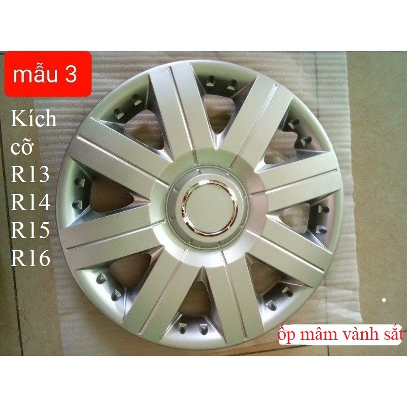 Ốp lazang ô tô Từ 1 đến 4 chiếc, ốp chục mâm R13 - R14 - R15 - R16inch chính hãng dành cho xe ...