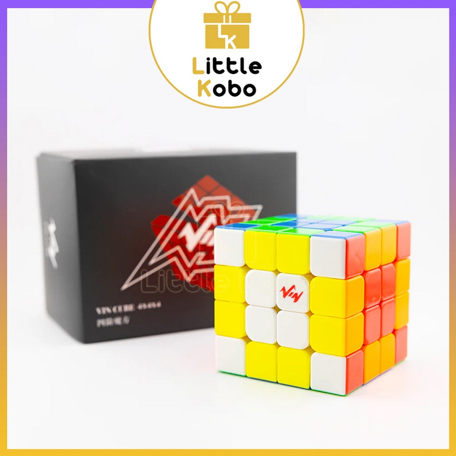 Rubik 4x4 Vin Cube Phiên Bản Glossy Version Stickerless Rubic 4 Tầng Đồ ...