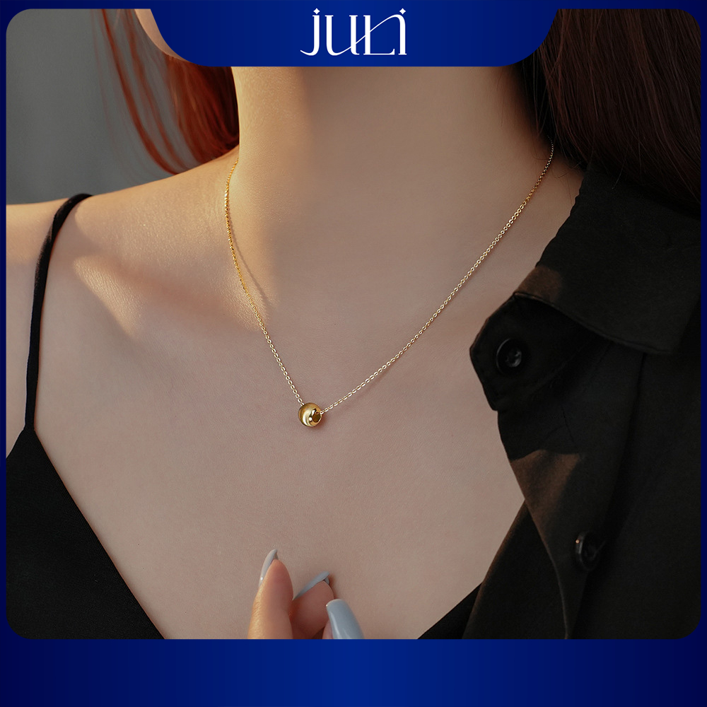 Tuyệt Tác Vòng Cổ Bạc Mắt Mèo S999 Cao Cấp - Phong Cách INS Hàn Quốc - VC39 JULI | Shopee Việt Nam