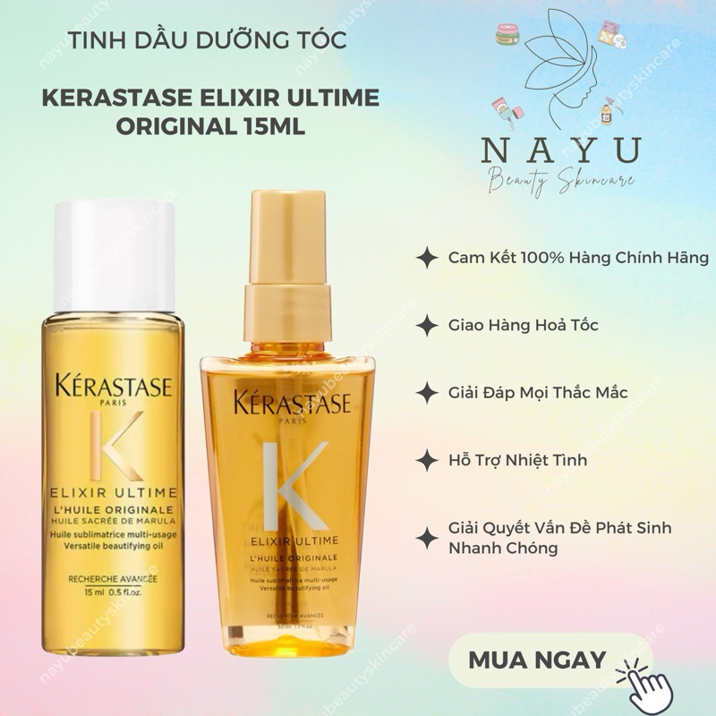 [GIFT SEPHORA] TINH DẦU DƯỠNG TÓC KERASTASE ELIXIR ULTIME ORIGINAL 15ML ...