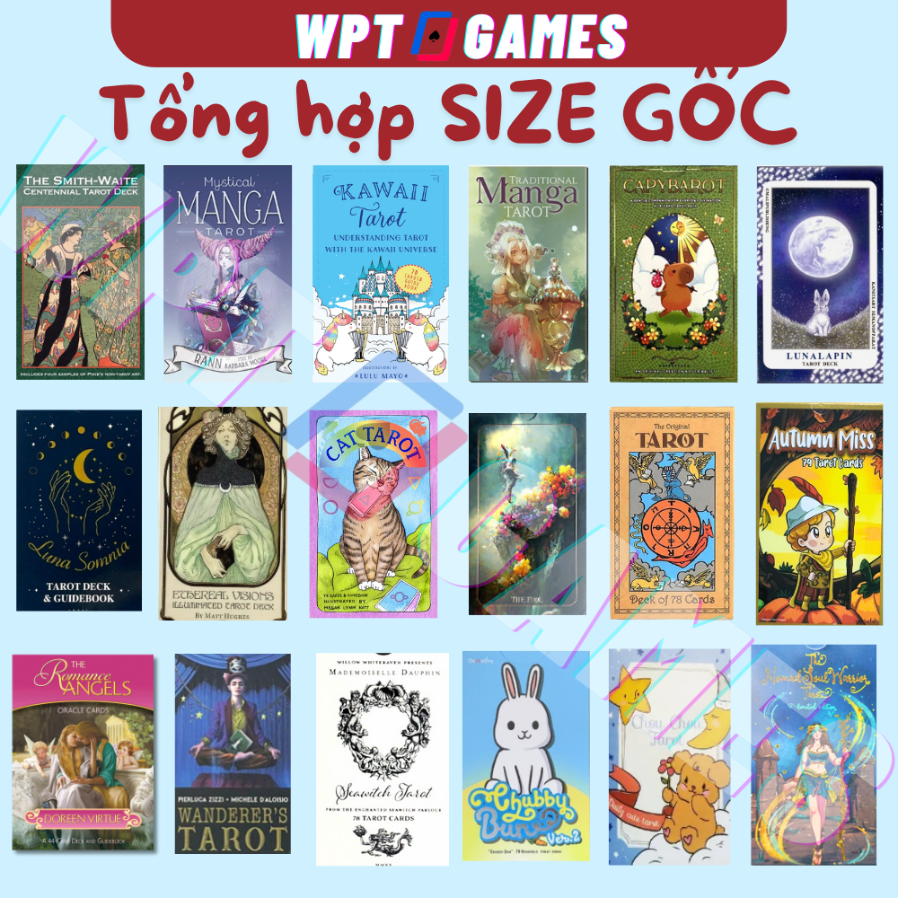 [SIZE GỐC+TẶNG ĐÁ] Tổng hợp bộ bài bói Tarot size 7x12 bài Oracle bài ...